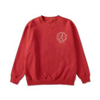 バスケットスウェット ウェア  秋冬物 アクター AKTR xSPORTY AAC CREW NECK SWEAT  RED
