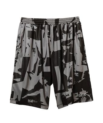 バスケットショーツ バスパン ウェア   アクター AKTR CUT-UP CAMO 6.5-INCH SHORTS BLAC