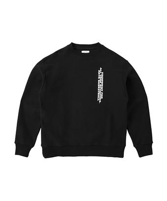 バスケットスウェット ウェア  秋冬物 アクター AKTR WILD-CARD SWEAT CREW NECK BLACK