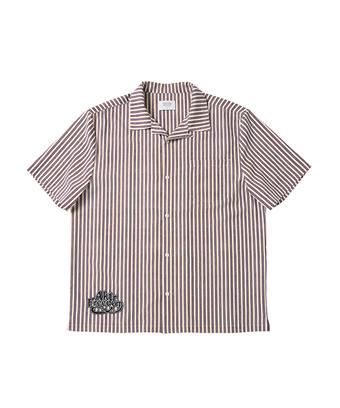 バスケットTシャツ ウェア   アクター AKTR FREEDOM STRIPE SHIRTS ECRU   【MEN'S】