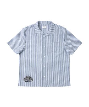 バスケットTシャツ ウェア   アクター AKTR FREEDOM STRIPE SHIRTS BLUE   【MEN'S】