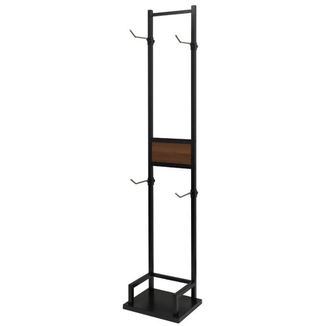 【メーカー直送】MOJYU 自転車スタンド Lex レック 2台用 ブラック/ブラウン木目 BCD-006