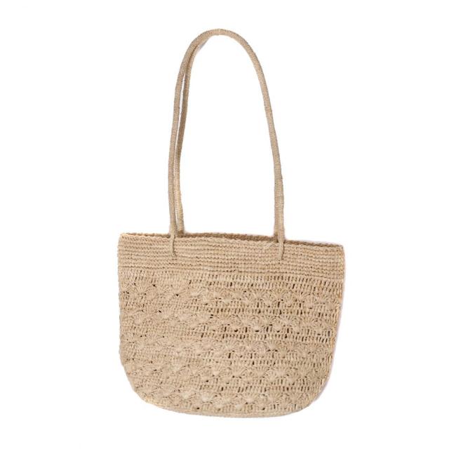 IVAHONA/イヴァオナ ラフィア かごバッグ ナチュラル トートバッグ ストローバッグ イヴァオナ ストローバッグ 春 夏 軽量 レディース