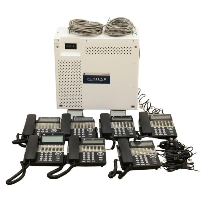 【送料無料】ジャンク品 サクサ TD820電話機7台+PT1000?Pro主装置セット 北海道・沖縄・離島 配送不可 KG10