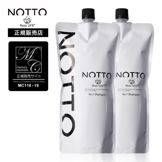 【正規品/送料無料/2個セット】マーキュリー コスメティック ノット No.1 シャンプー 650ml 詰替 Mercury Cosmetic NOTTO