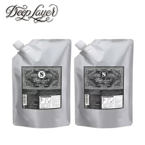 Deep Layer ディープレイヤー EXTRA SLEEK（エクストラスリーク）シャンプー750ml＆トリートメント750g 詰替セット【b-ex ビーエックス ビューティーエクスペリエンス】