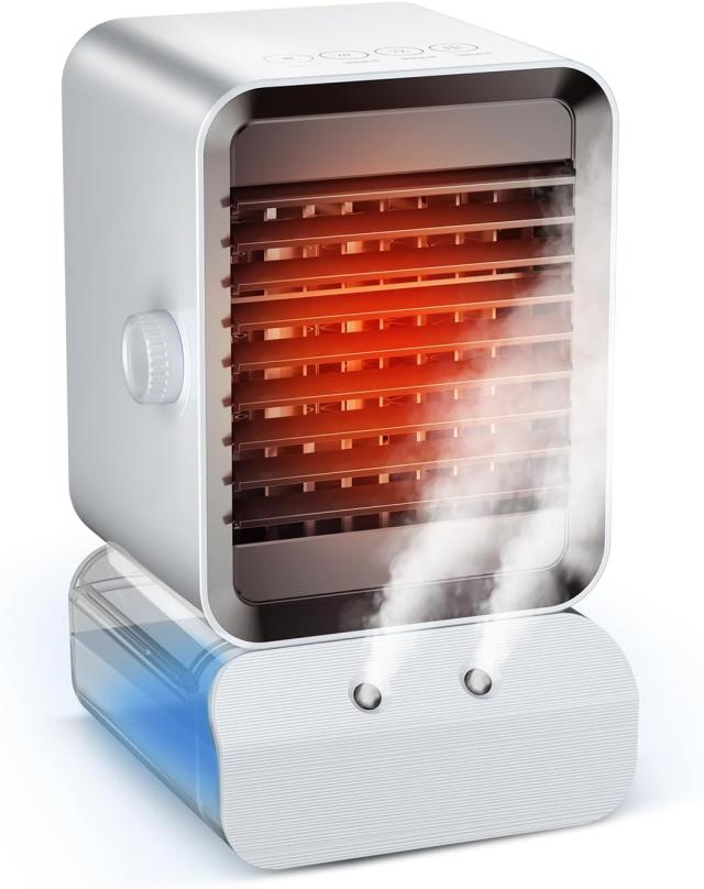 一台四役 加湿セラミックファンヒーター 電気ファンヒーター 加湿機能付き セラミックファンヒーター 小型 3秒速暖 卓上&床置き 温風ヒーター 風向140°上下調整 スポット暖房 三段階温風調節 大風量 転倒OFF 足元ヒーター 超音波加湿器付き 600ML