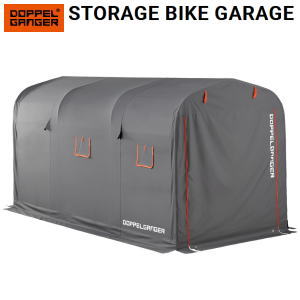 DOPPELGANGER メーカー直送 簡易型ガレージ バイクガレージ ストレージバイクガレージ 自転車 バイク 屋外 保管 車庫 駐輪 カバー ストレージバイクガレージ XLサイズ DCC330XL-GY