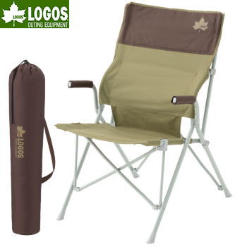 チェア LOGOS Life バックホールドチェア（ブラウン）73173068 ロゴス 送料無料