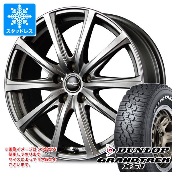 スタッドレスタイヤ ダンロップ グラントレック XS1 215/70R16 100/97N ホワイトレター ＆ ユーロスピード V25 6.5-16 タイヤホイール4本セット215/70-16 ...