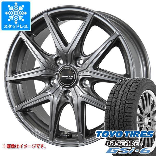 スタッドレスタイヤ トーヨー オブザーブ GSi-6 225/60R18 100Q ＆ シビラ ネクスト F05 7.5-18 タイヤホイール4本セット225/60-18 TOYO ...