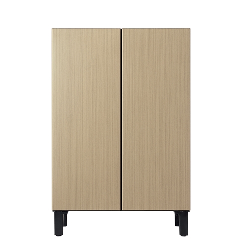 アクア 冷蔵庫 72L 観音開き 2ドア 幅60cm 家具調デザイン 省エネ静音 LOOC AQR-FD7P グレー系