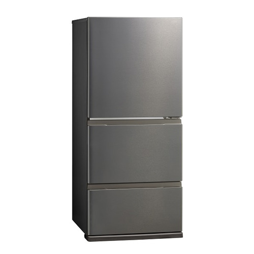 アクア 冷蔵庫 262L 右開き 3ドア 幅60cm スタイリッシュデザイン 真ん中冷凍室 自動製氷 AQR-S26R シルバー系