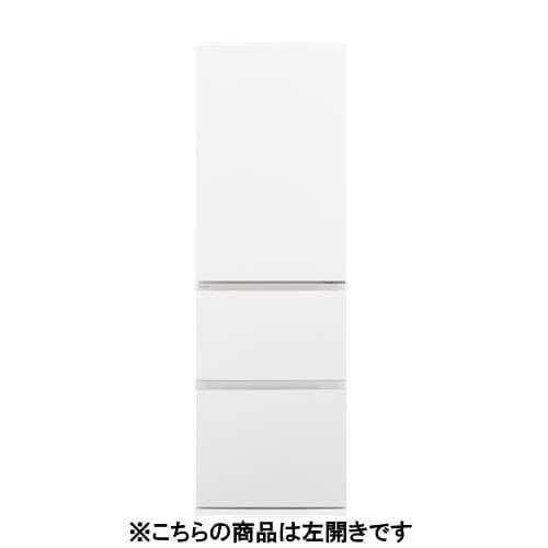 パナソニック 冷蔵庫 365L 左開き 3ドア 幅60cm うす型 シンプルデザイン 大容量野菜室 NR-C37ES2L-W ホワイト系