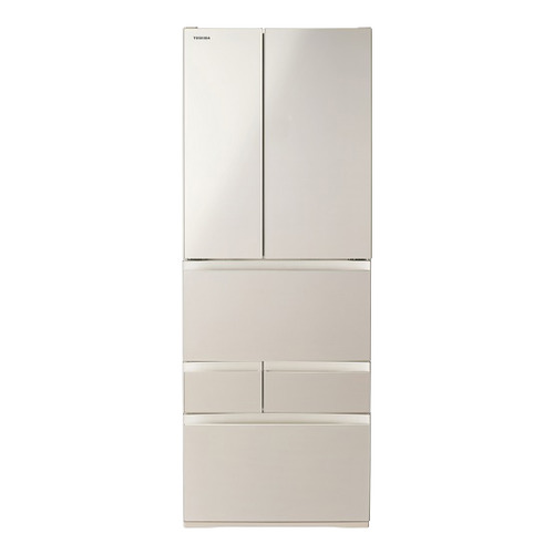 【無料長期保証】東芝 冷蔵庫 601L 6ドア 観音開き 幅 68.5cm 摘みたて野菜室 速鮮チルド ベジータ GR-Y600FK(EC) ゴールド系