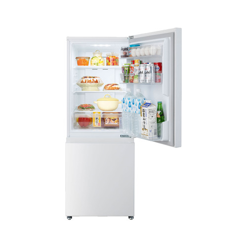 東芝 冷蔵庫 180L 右開き 2ドア 50.3cm 一人暮らし向け 静音設計 耐熱トップテーブル GR-Y18BP(WS) ホワイト系