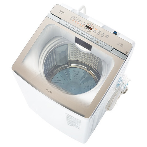 AQUA AQW-VX14A(W) 全自動洗濯機 上開き 洗濯14kg 乾燥3.5kg 簡易乾燥 ホワイト