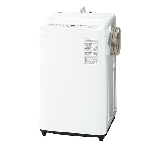 パナソニック 全自動洗濯機 洗濯：7.0kg 幅55.6cm ビッグウェーブ洗浄 立体水流 槽洗浄 バスポンプ NA-F7PB5-W ホワイト系