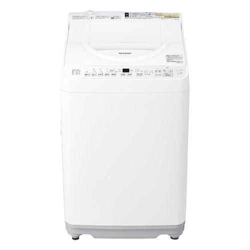 シャープ 縦型洗濯機 洗濯6.5kg 乾燥3.5kg 穴なし槽 ガンコつけおきコース ES-TX6K-W ホワイト系