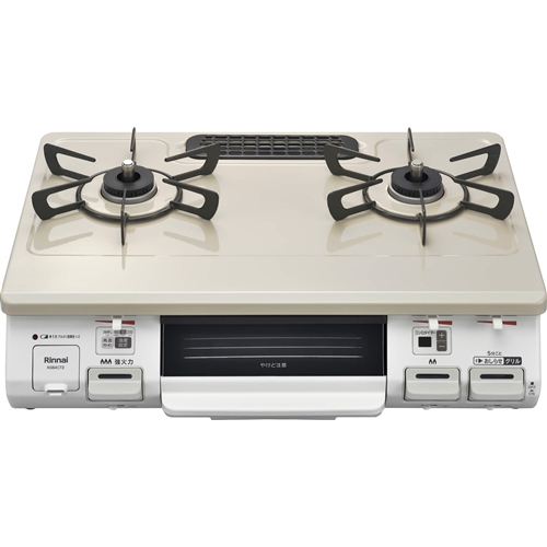 リンナイ KG64CT2L グリル付ガステーブル 都市ガス12A・13A用 左強火タイプ