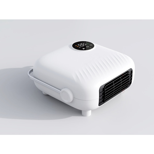 meishin DMH01 スポットヒーター 壁掛け対応 3段階温風調整 リモコン付 ホワイト