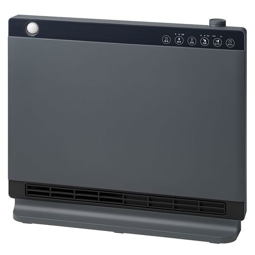 スリーアップ CH-T2563GY ハイブリッド加湿セラミックヒーター ヒートワイドモイスト 加湿量350mL／h 節電・室温センサー付  グレー