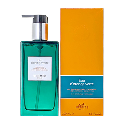 エルメス HERMES オー ドランジュ ヴェルト ヘア＆ボディ シャワージェル 200ml 【在庫あり】【送料無料】