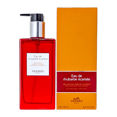 エルメス HERMES オー ドゥ ルバーブ エカルラット ヘア＆ボディ シャワージェル 200ml 【在庫あり】【送料無料】