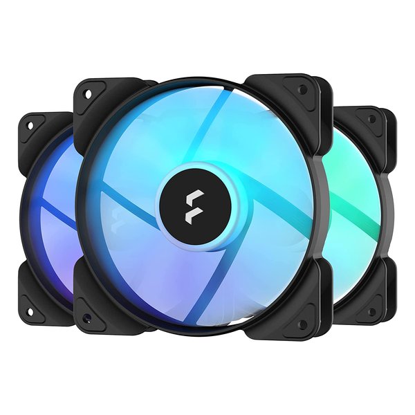 Fractal Design フラクタルデザインAspect 12 RGB PWM Black Frame 3-pack PCケースファン ...