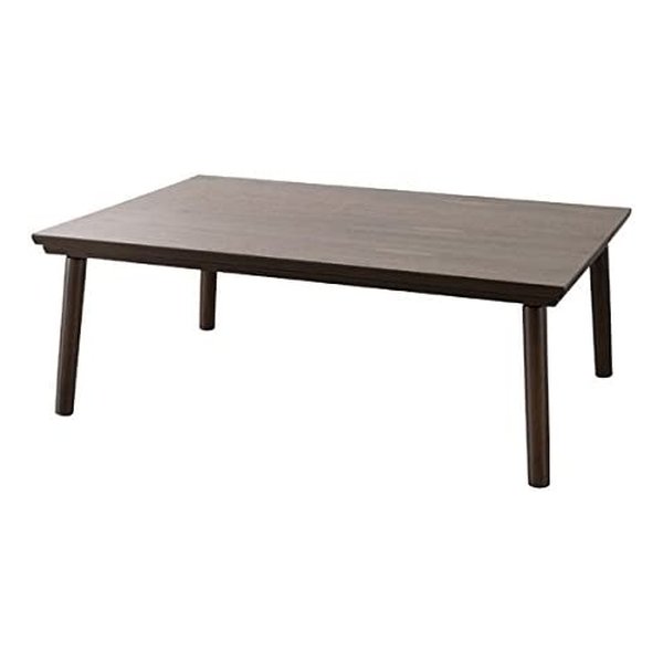 東谷 アズマヤフラットヒーターコタツテーブル ブラウン W105×D75×H38 KT-303(2559947)代引不可
