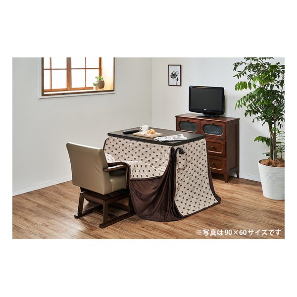 萩原 ハギハラハイタイプ薄掛け布団/こたつ布団 幅120cm リモコン用ポケット付き トルタFH120(2520469)代引不可