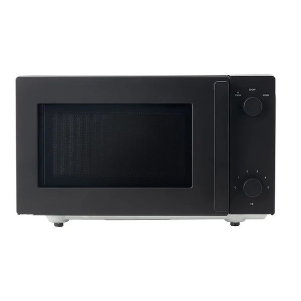 TWINBIRD ツインバードフラット電子レンジ 横開き/18L/ヘルツフリー/ダイヤル式/ブラック DR-E268B(2614928)送料無料