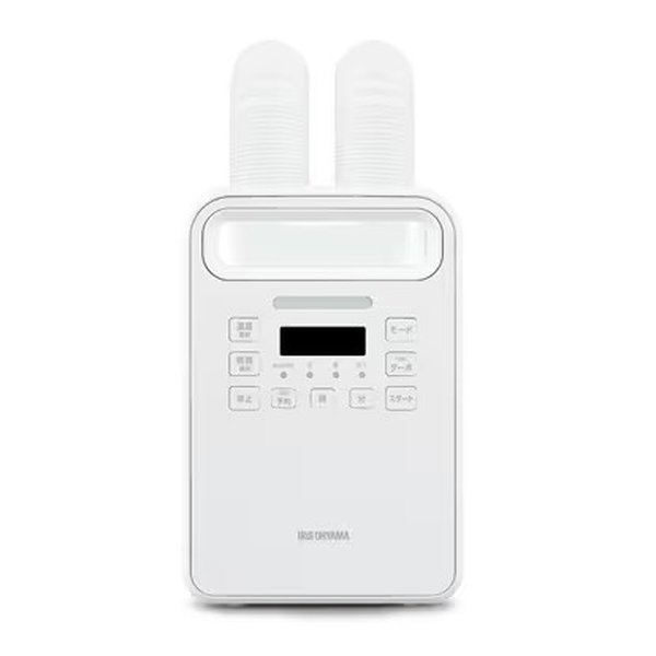 IRIS OHYAMA アイリスオーヤマ布団乾燥機 カラリエ ツインノズル/ハイパワー/くつ乾燥対応/ロングホース/ホワイト FK-WH2-W(2637798)代引不可