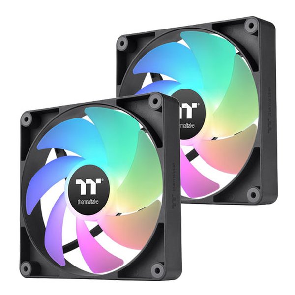 thermaltake サーマルテイクCT120 ARGB Sync PC Cooling Fan Black 2ファンパック ARGB対応 ...