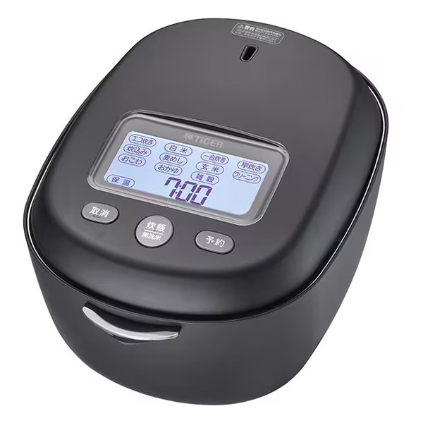 TIGER タイガー魔法瓶土鍋圧力IHジャー炊飯器 炊きたて 土鍋ご泡火炊き 5.5合炊き/ストーンブラック JRX-S100-KS(2662570)送料無料
