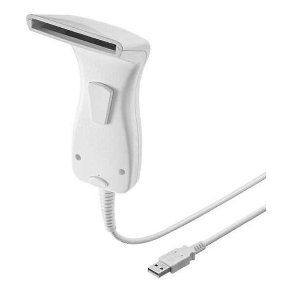 SANWA SUPPLY サンワサプライ1次元タッチ式バーコードリーダー 抗菌タイプ BCR-1D7W(2663558)代引不可 送料無料