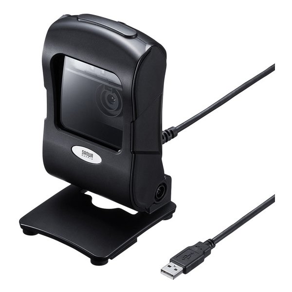 SANWA SUPPLY サンワサプライ2次元バーコードリーダー 定置式 BCR-2DST3BK(2663566)代引不可 送料無料