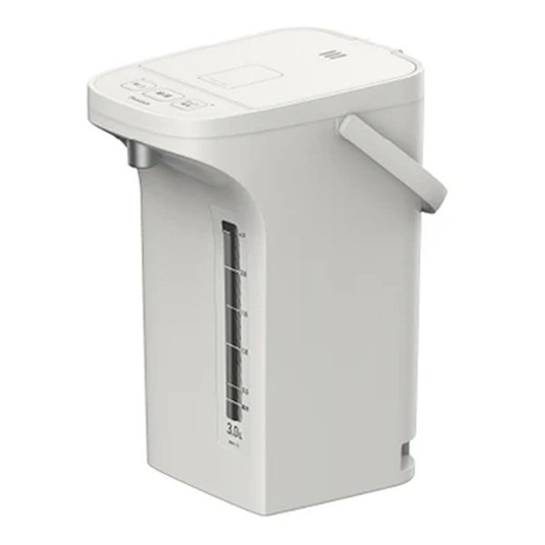 ピーコック魔法瓶 ピーコックマホウビン電気ポット 電動給湯式/早沸きタイプ/3.0L/アッシュホワイト WMR-30 WH(2666765)送料無料