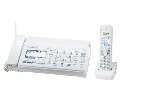 パナソニック デジタルコードレスFAX  1.9GHz DECT準拠方式 ホワイト KX-PD(中古品)