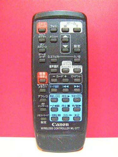 キャノン ビデオカメラリモコン WL-D77(中古品)