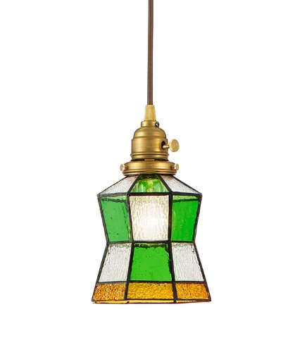 ART WORK STUDIO Stained glass-pendant [Helm AW-0372Z 電球なし] （中古品）