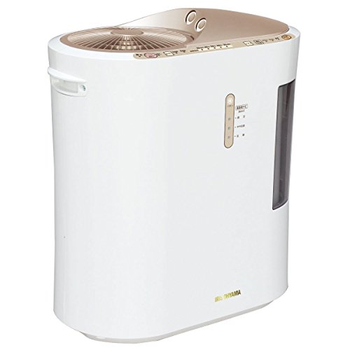 アイリスオーヤマ 加湿器 強力ハイブリッド式 イオン発生装置搭載 ゴールド(中古品)