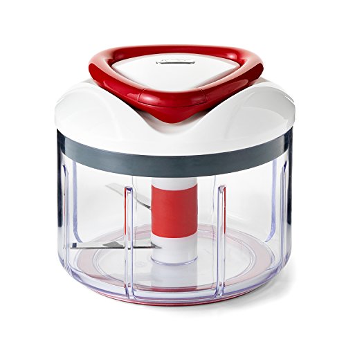 Zyliss Easy Pull Manual Food Processor and Chopper, Red by Zyliss [並 (中古品)
