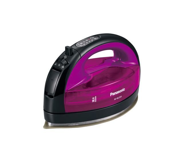 パナソニック コードレススチームWヘッドアイロン バイオレット NI-WL504-V(中古品)