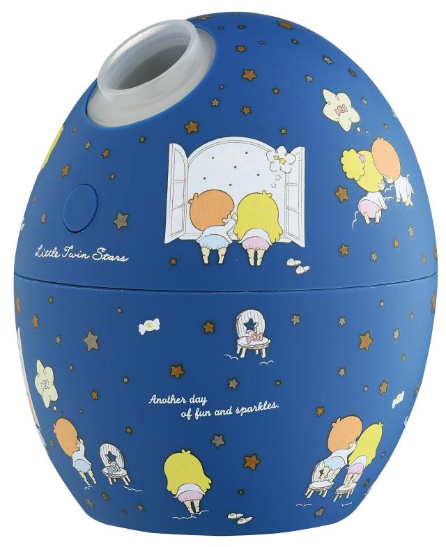 グリーンハウス リトルツインスターズUSB加湿器 たまご形 卓上 静音 超音波(中古品)
