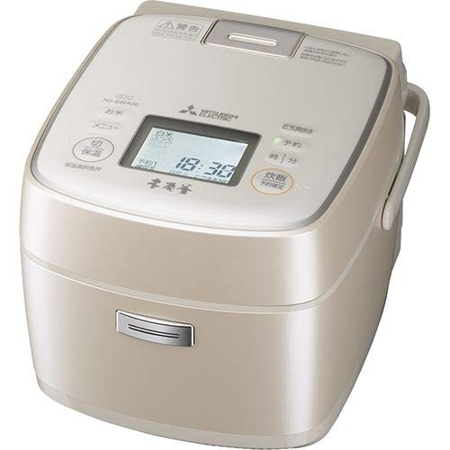 三菱 IHジャー炊飯器（3.5合炊き） 白和三盆MITSUBISHI 本炭釜 NJ-SWA06-W(中古品)