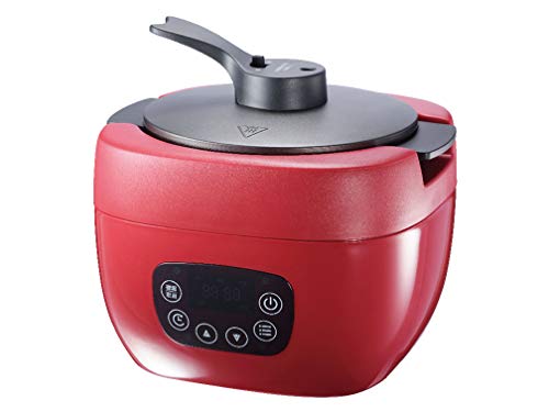 ヒロ・コーポレーション 多機能調理炊飯器 レッド(無水調理・蒸し調理・ス (中古品)