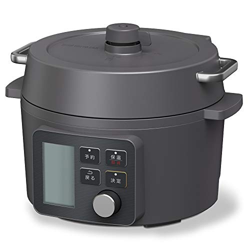 電気圧力鍋 2.2L ブラック KPC-MA2-B アイリスオーヤマ(中古品)
