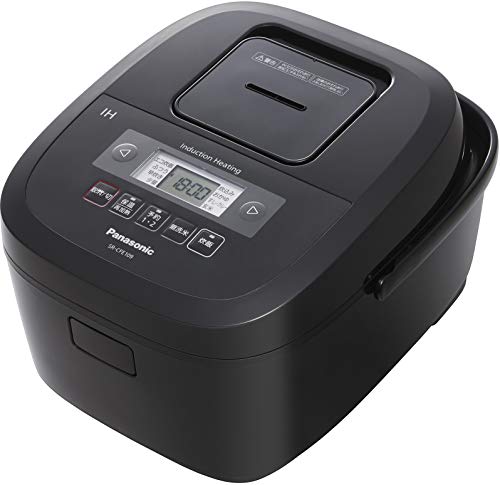 パナソニック 炊飯器 5.5合 IH式 備長炭釜 ブラック SR-CFE109-K(中古品)