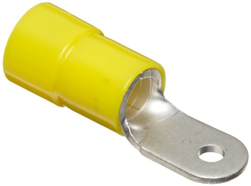 モリス製品11404ナイロン絶縁圧着端子 - 4AWGワイヤー、第8スタッド、100の(未使用品)